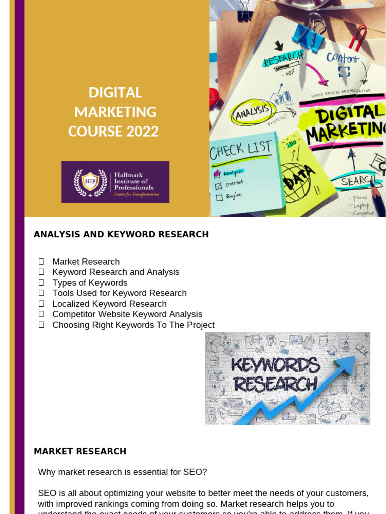 2022 Digital Marketing Keyword Research Guide | PDF | Search Engine ...