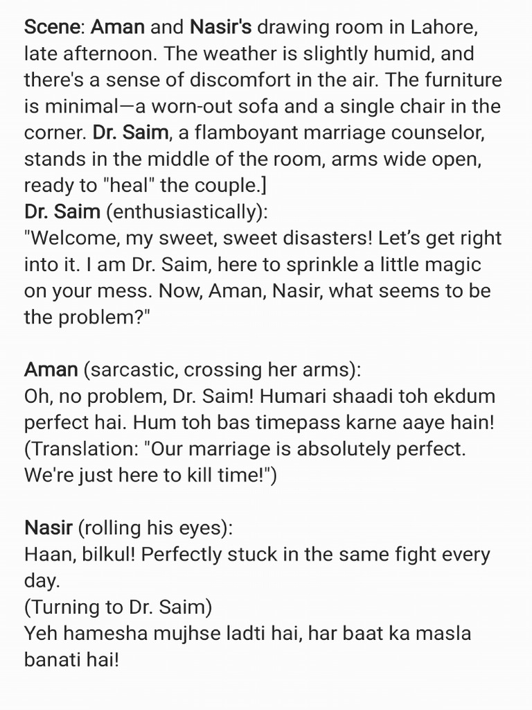 Script_Aman and Nasir | PDF