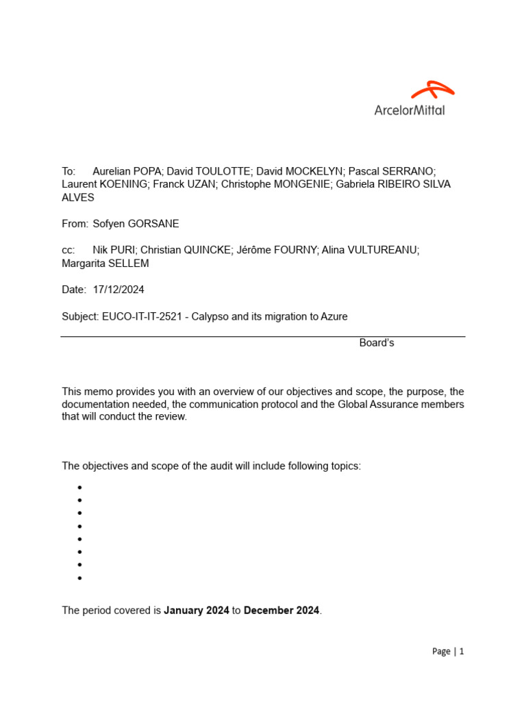 EUCO-IT-IT-2521 - Calypso and Its Migration To Azure | PDF | Computing | Information Technology