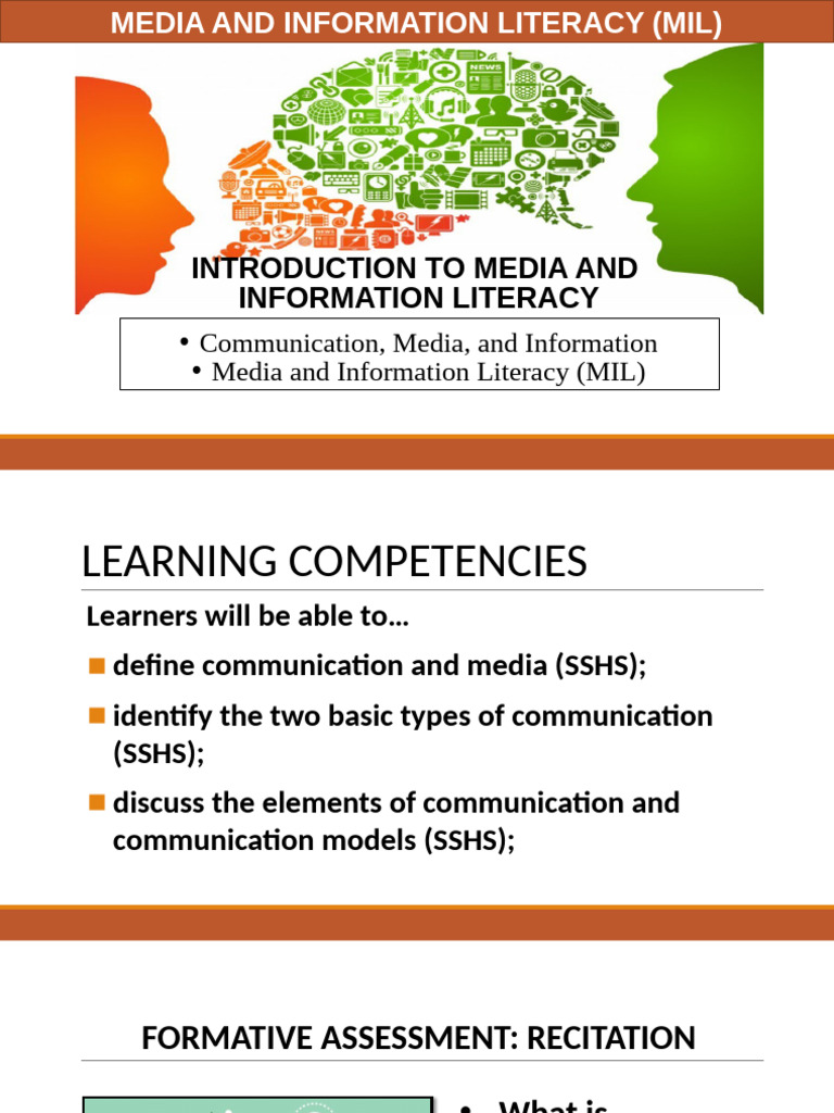 Lesson 1 Intro To Mil | PDF | Communication | Information