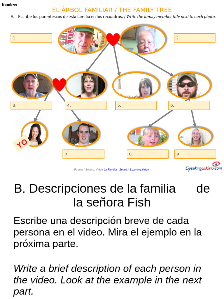 Copy of Ficha 1 - Árbol Familiar | PDF