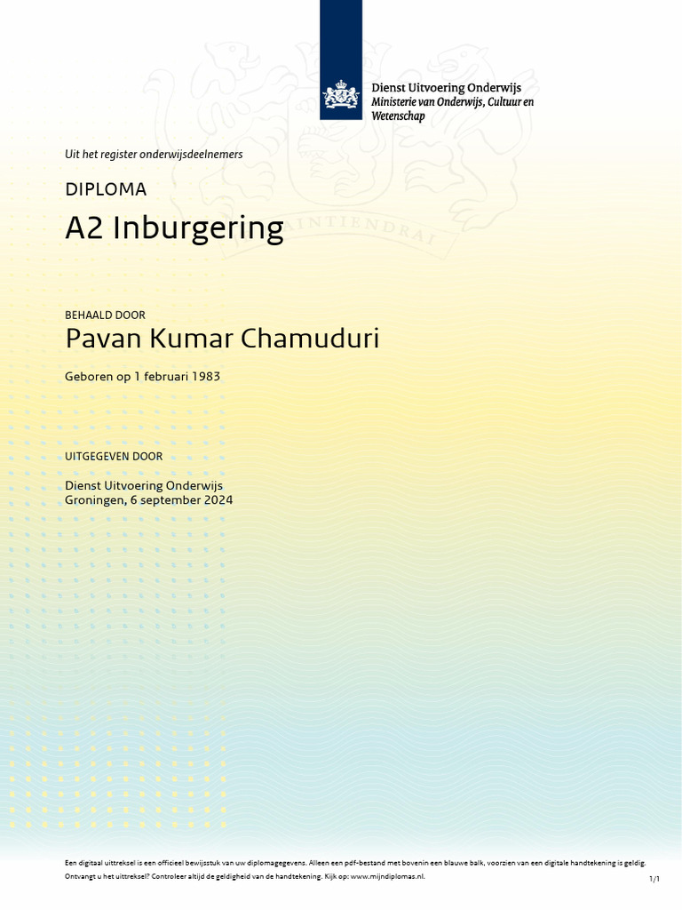 A2 Inburgering | PDF