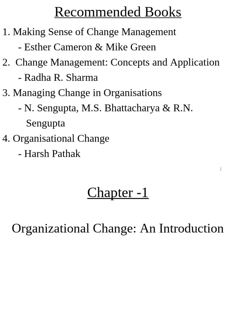 Change Mgt 1 | PDF | System | Organizational Behavior