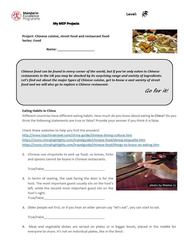 Chinese Cuisine: Dining & Street Food Guide | PDF | Tableware | Chinese ...