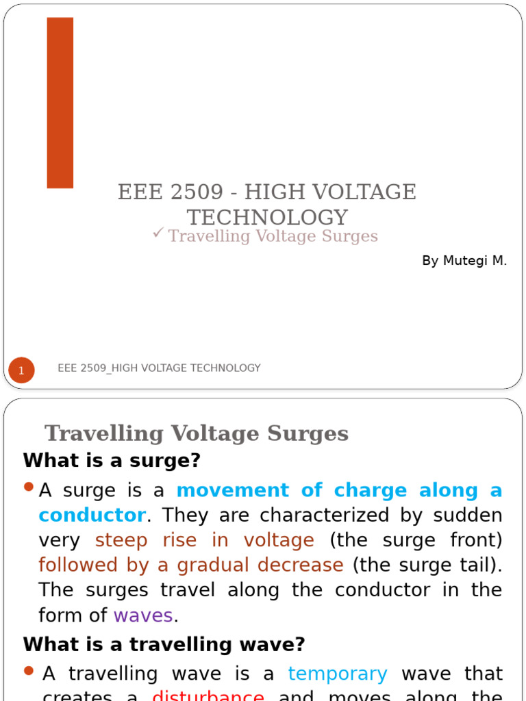 Lecture 7 - Travelling Surges | PDF | Electrical Impedance ...
