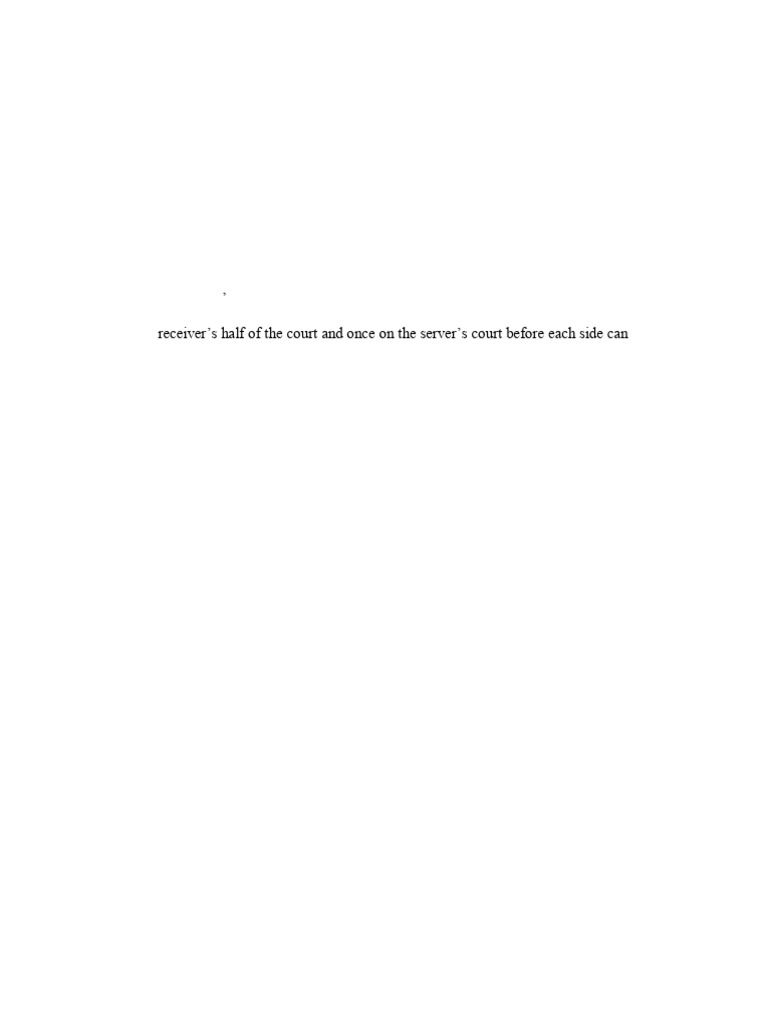 Pickleball Scoring and Rules Worksheet | PDF