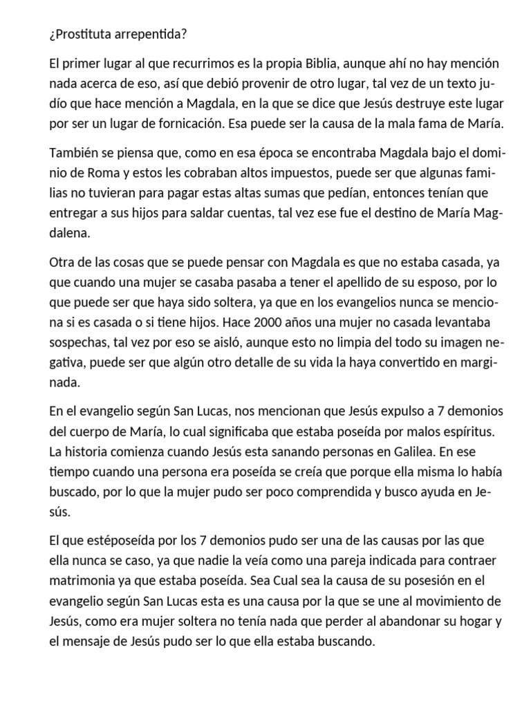 María Magdalena: Mito y Realidad Histórica | PDF | María Magdalena | La ...