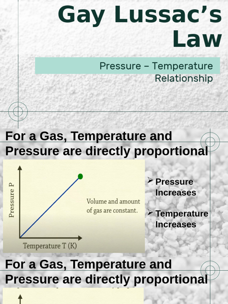 Gay Lussacs Law | PDF