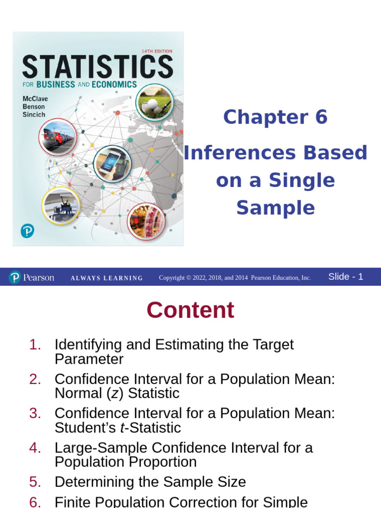 Msb14e PPT ch06 | PDF | Confidence Interval | Standard Error