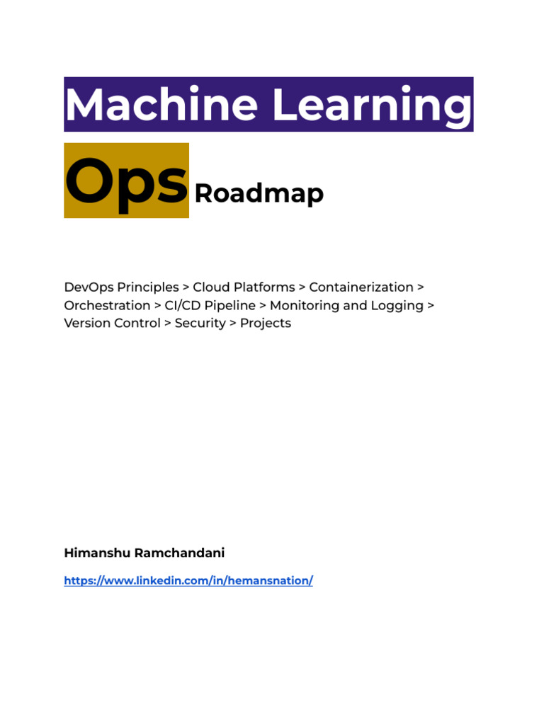 MLOps Roadmap 1693296293 | PDF
