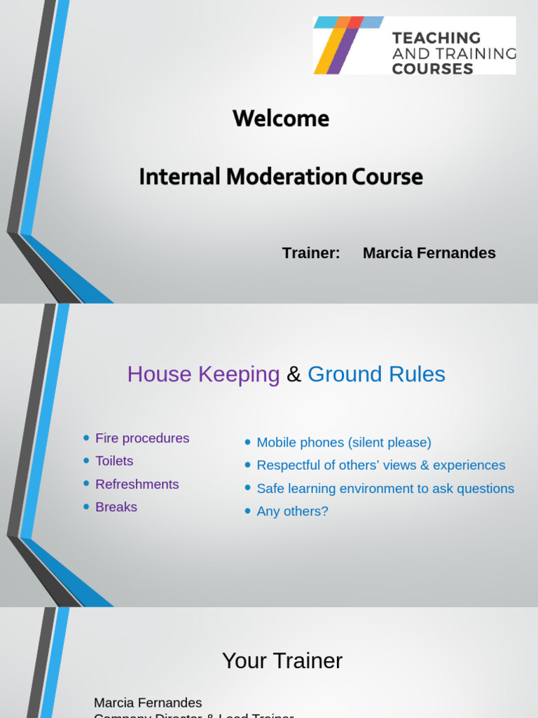 Moderation Workshop Sept 2018 | PDF | Educational Assessment | Learning