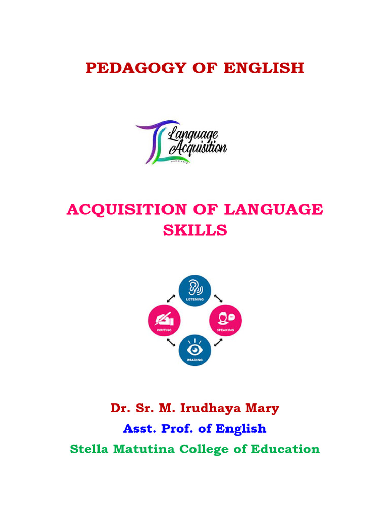 9.acquisition of Language Skills | PDF | Second Language | Learning