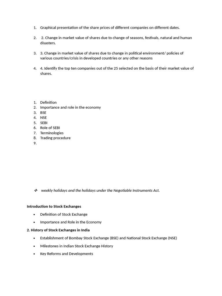 Info | PDF | Stock Exchange | Stocks