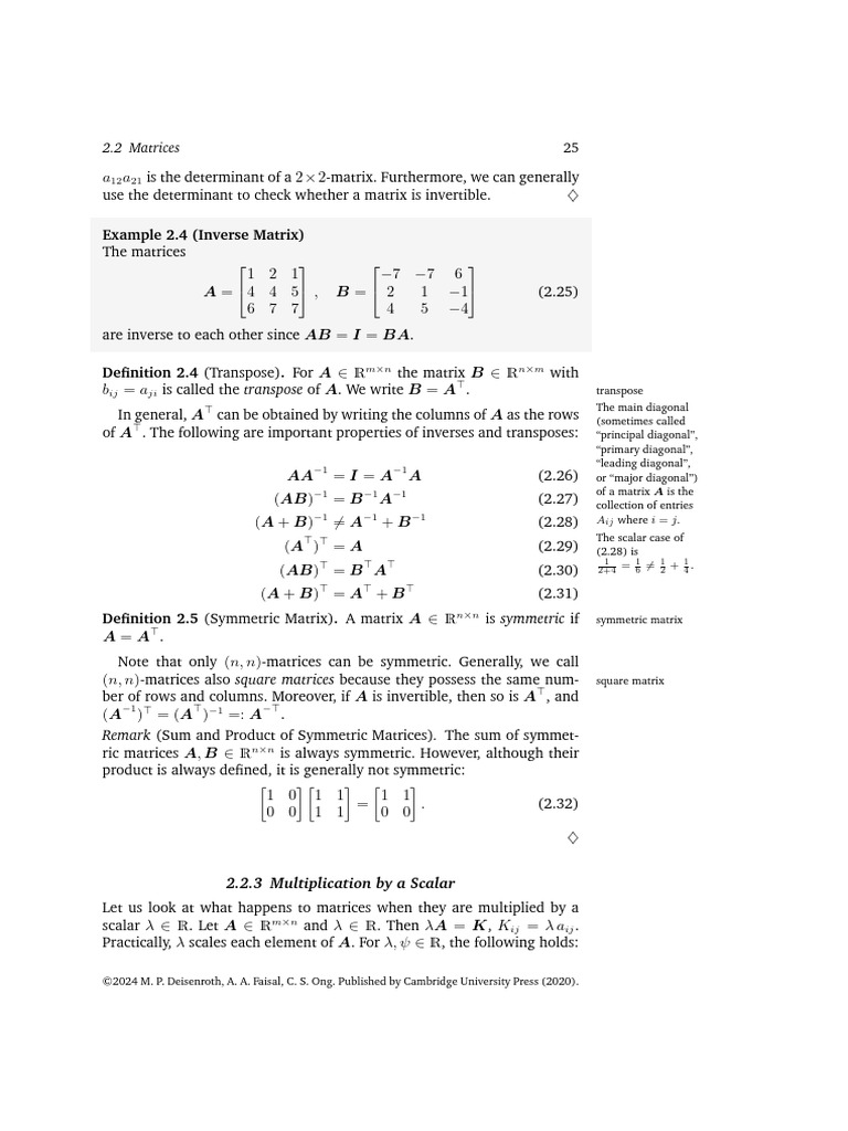 mml-book[031-060] | PDF | Matrix (Mathematics) | Vector Space