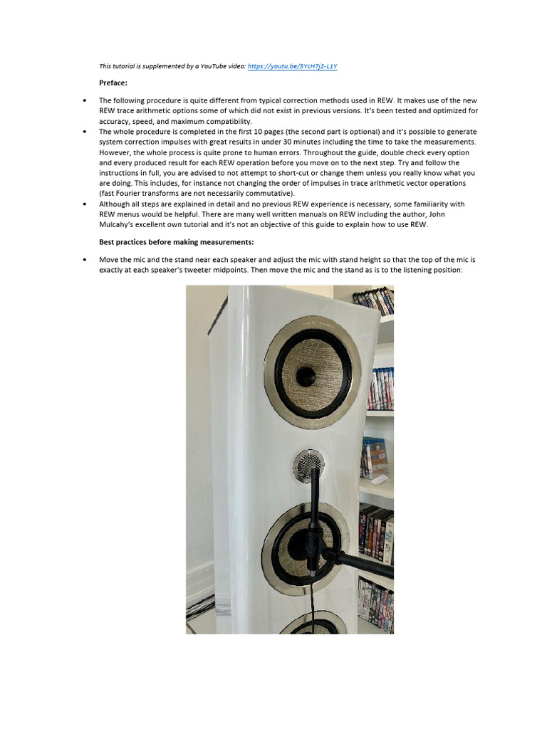 Room Correction With Inversion in REW | PDF | Loudspeaker ...