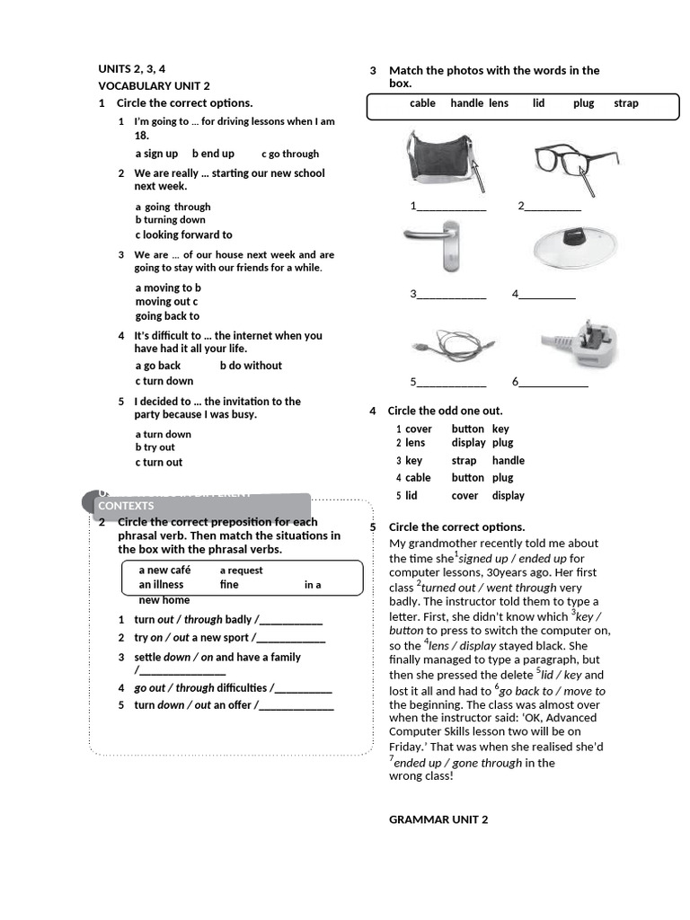 UNITS 2, 3,4 | PDF | Cakes | Lunch UNITS 2, 3,4 | PDF | Cakes | Lunch