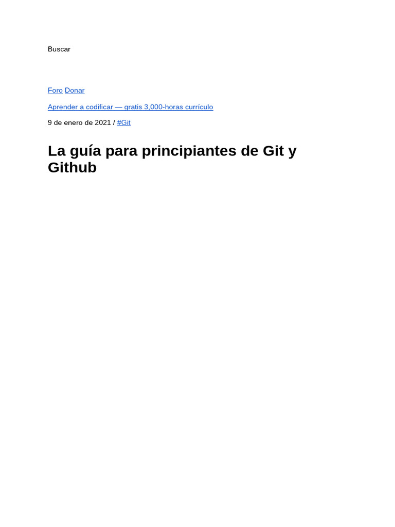 gia GIT Y GITHUB | PDF | Control de versiones | Ingeniería de software