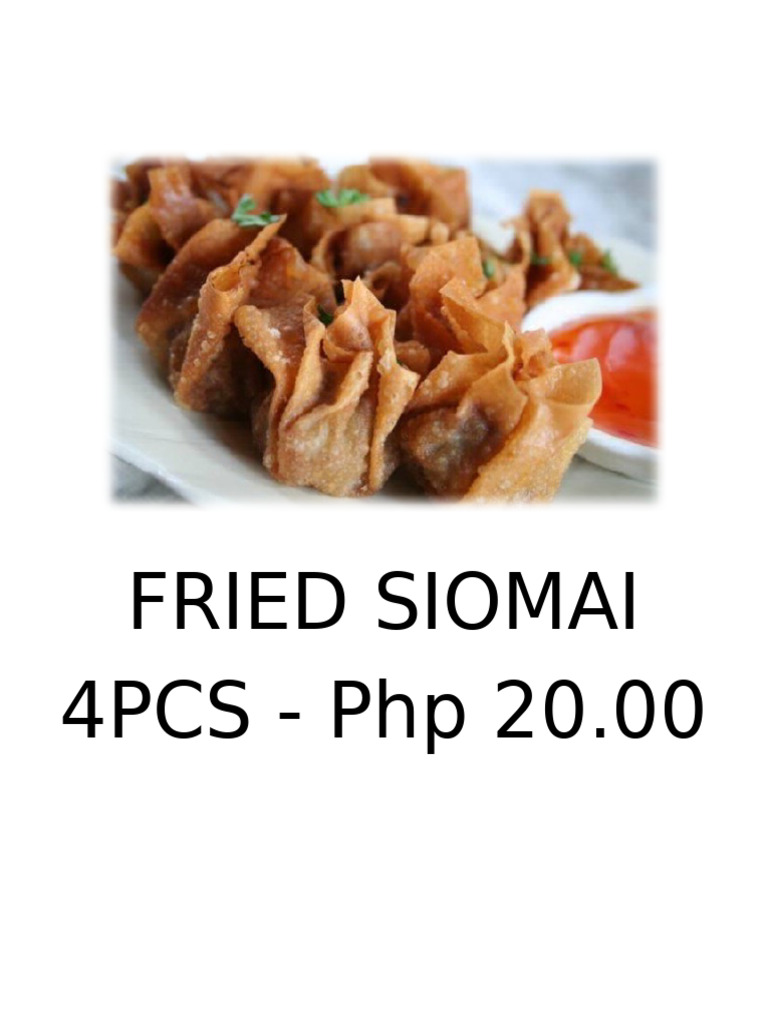 FRIED SIOMAI | PDF