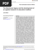 The Lawrence Stenhouse Model of Curriculum Development | PDF ...