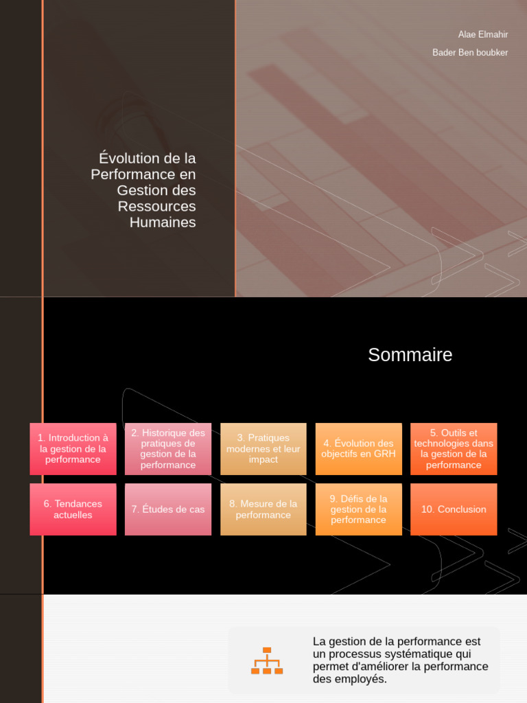 Évolution de La Performance en Gestion Des Ressources | PDF | Rétroaction | Indicateur des ...
