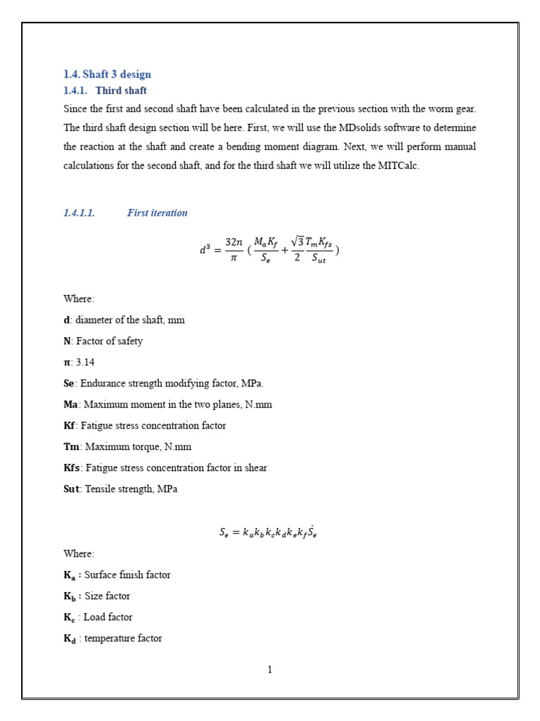 Shaft, Bearings, Keys and Coupling | PDF | Strength Of Materials ...