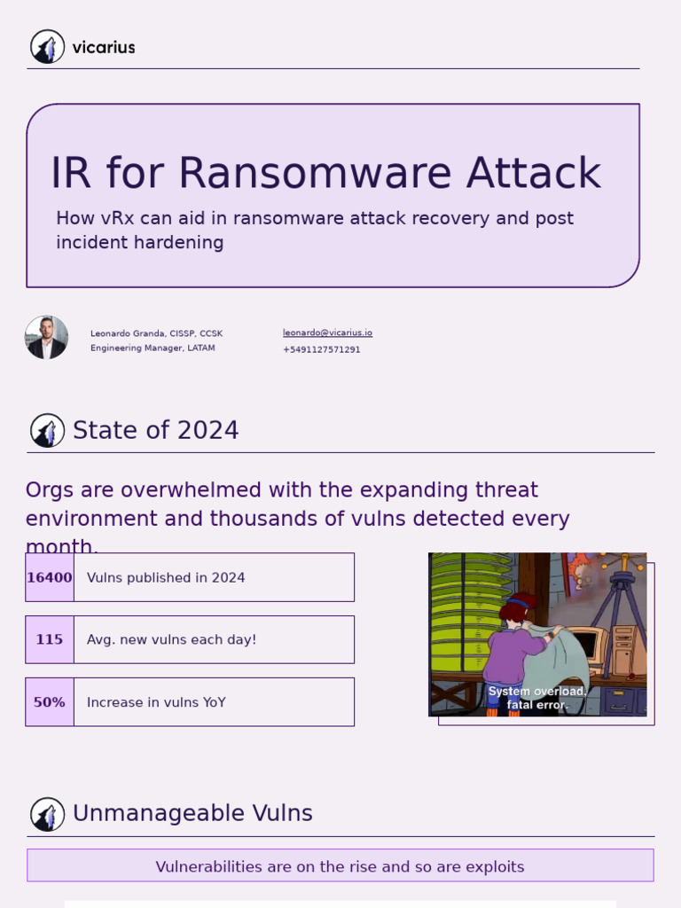 Ransomware Recovery Strategies with vRx | PDF | Vulnerability ...