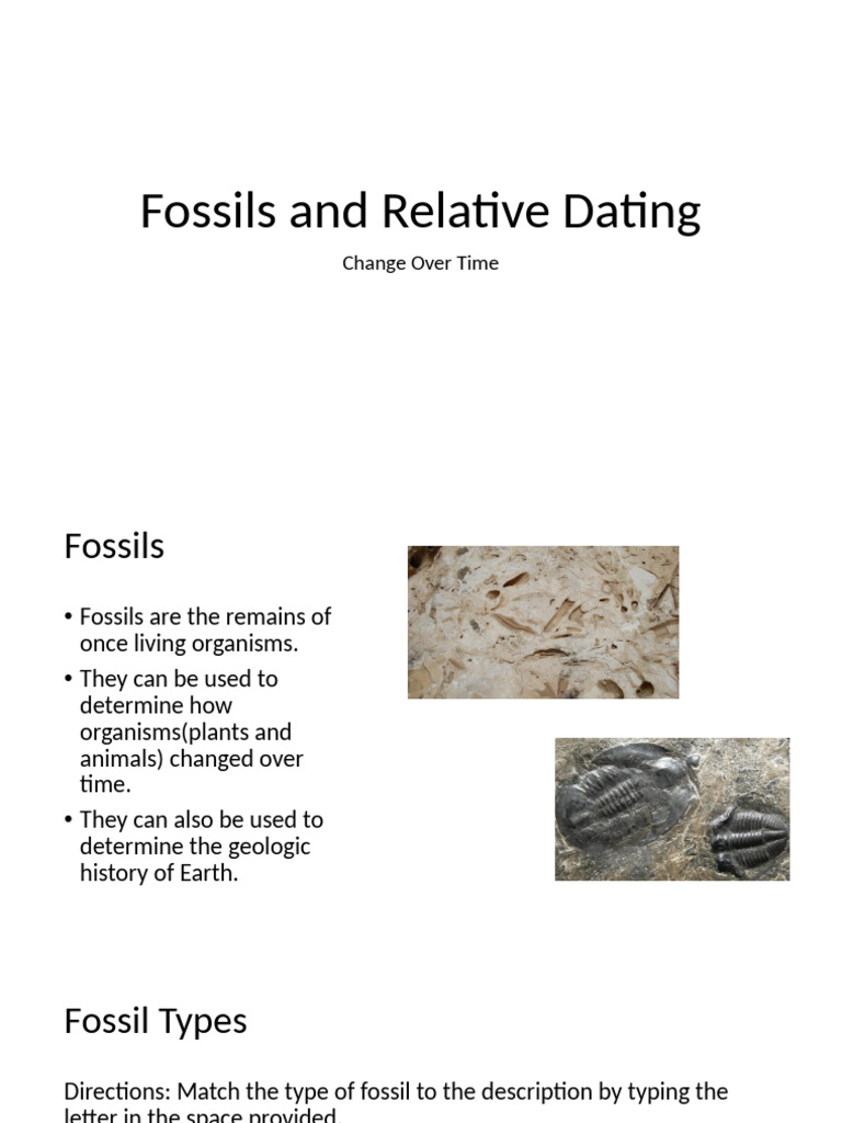Fossils and Relative Dating (1) | PDF | Natural Sciences | Earth Sciences
