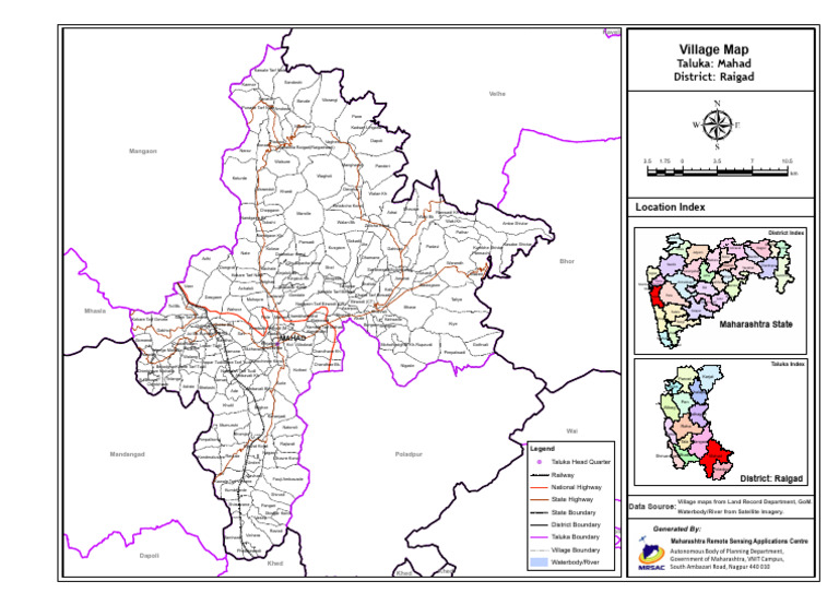 Mahad Taluka Village Map Guide | PDF