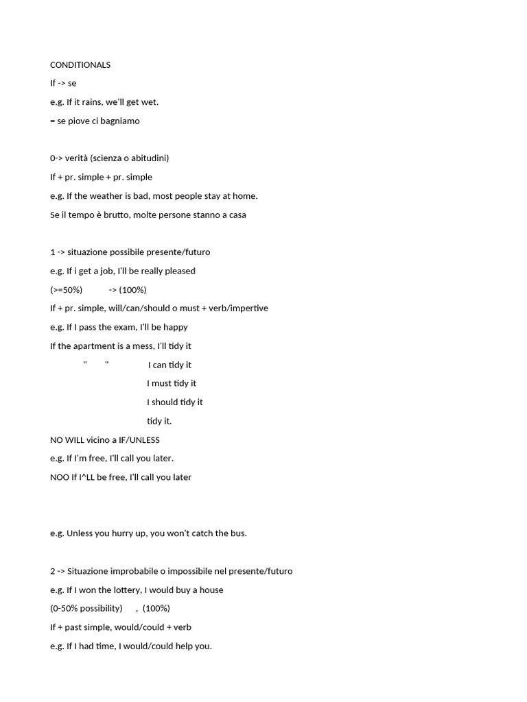 Understanding Conditional Sentences | PDF