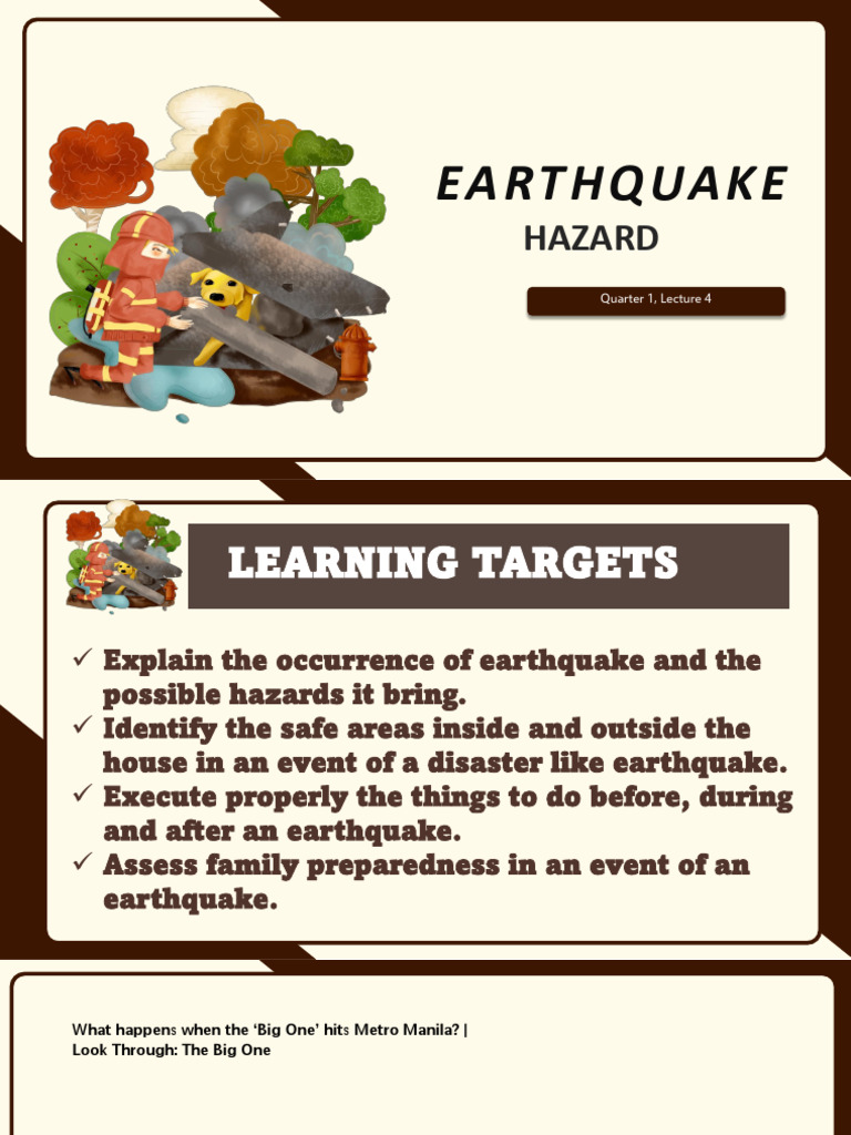 LECTURE - Earthquake HAzard | PDF | Earthquakes | Landslide