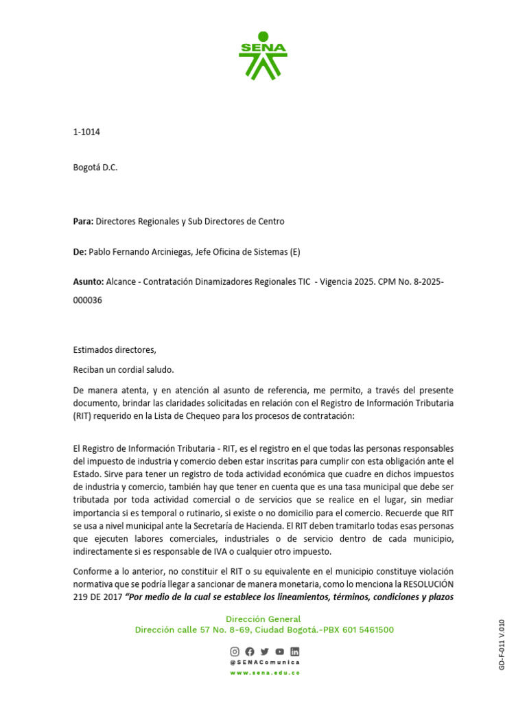 Anexo m.i.- Alcance - Contratación Dinamizadores Regionales Tic - Vigencia 2025 15012025.PDF ...