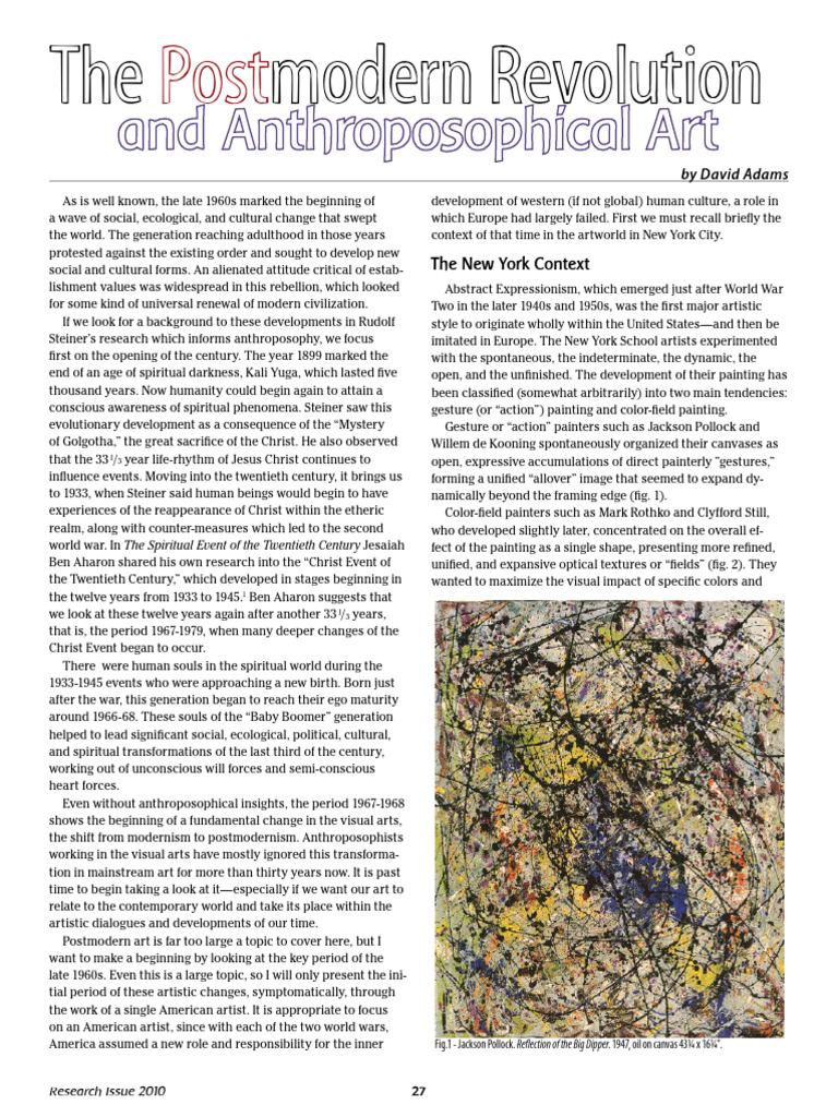 Postmodern Art and Anthroposophy Insights | PDF | The Arts | Art Movements