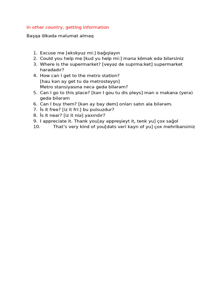 Getting Information | PDF