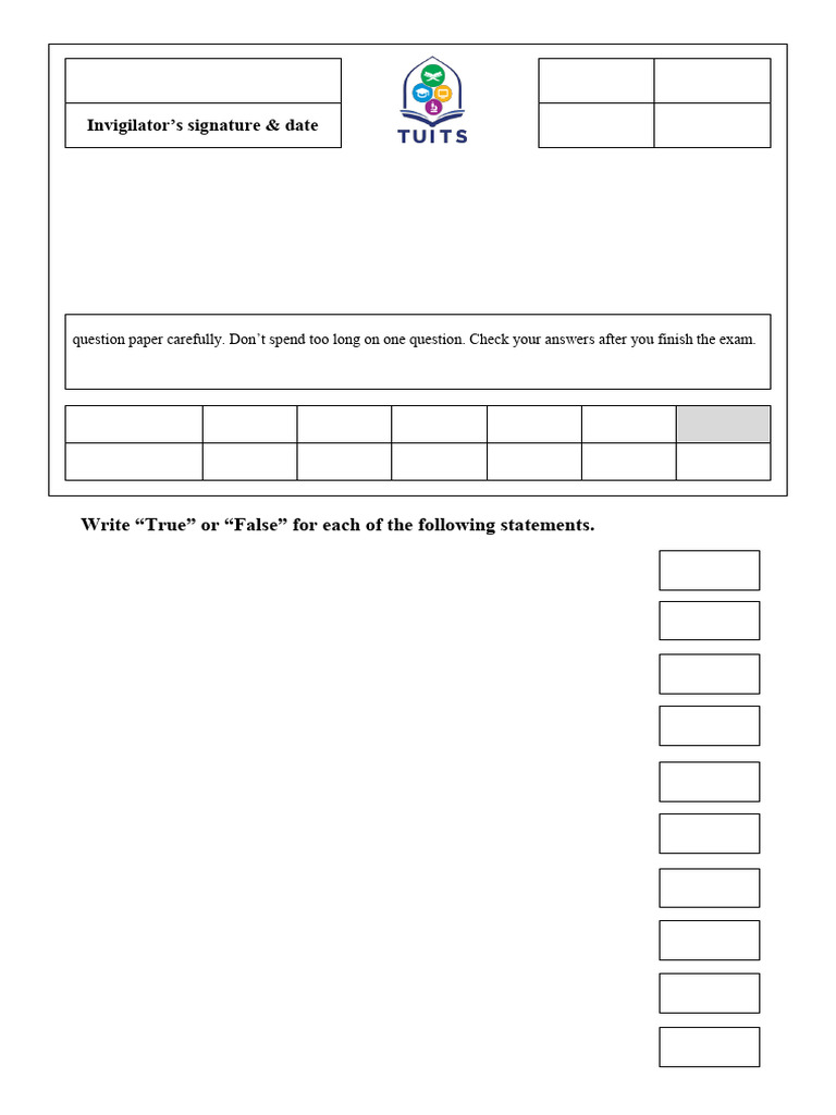 Grade III_Science_First Term QP 2023-24-2 | PDF | Foods | Water