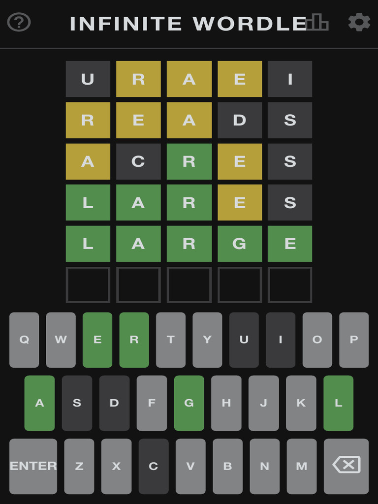 Infinite Wordle - An Unlimited Version of Josh Wardle's Daily Word Game ...