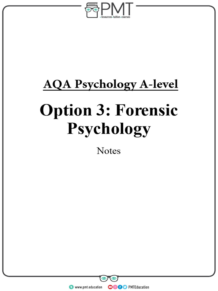 Detailed Notes | PDF | Offender Profiling | Crimes