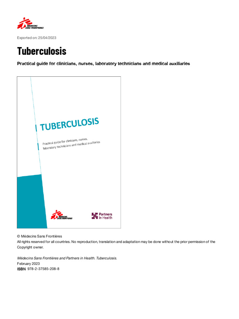 Tuberculosis | PDF | Tuberculosis | Pneumonia