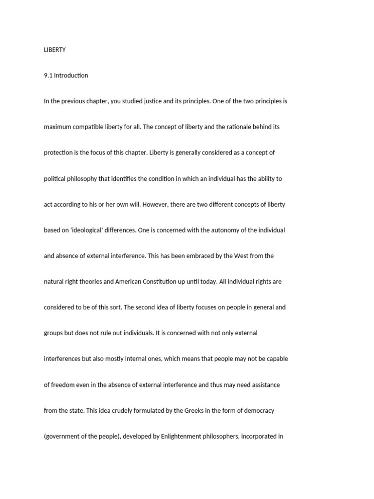 Liberty | PDF | Liberty | Free Will