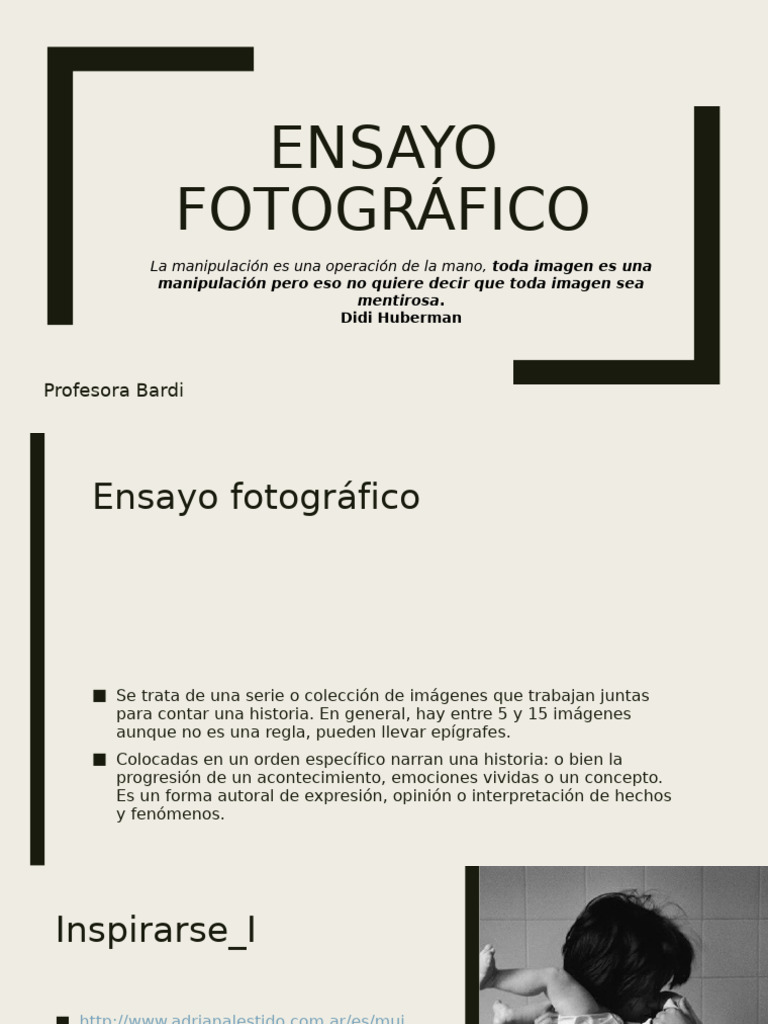 Ensayo Fotográfico: Narrativa Visual | PDF