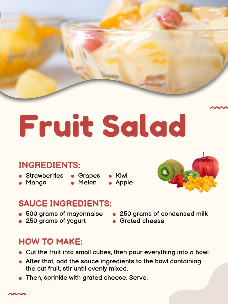 Ensalada de frutas | PDF