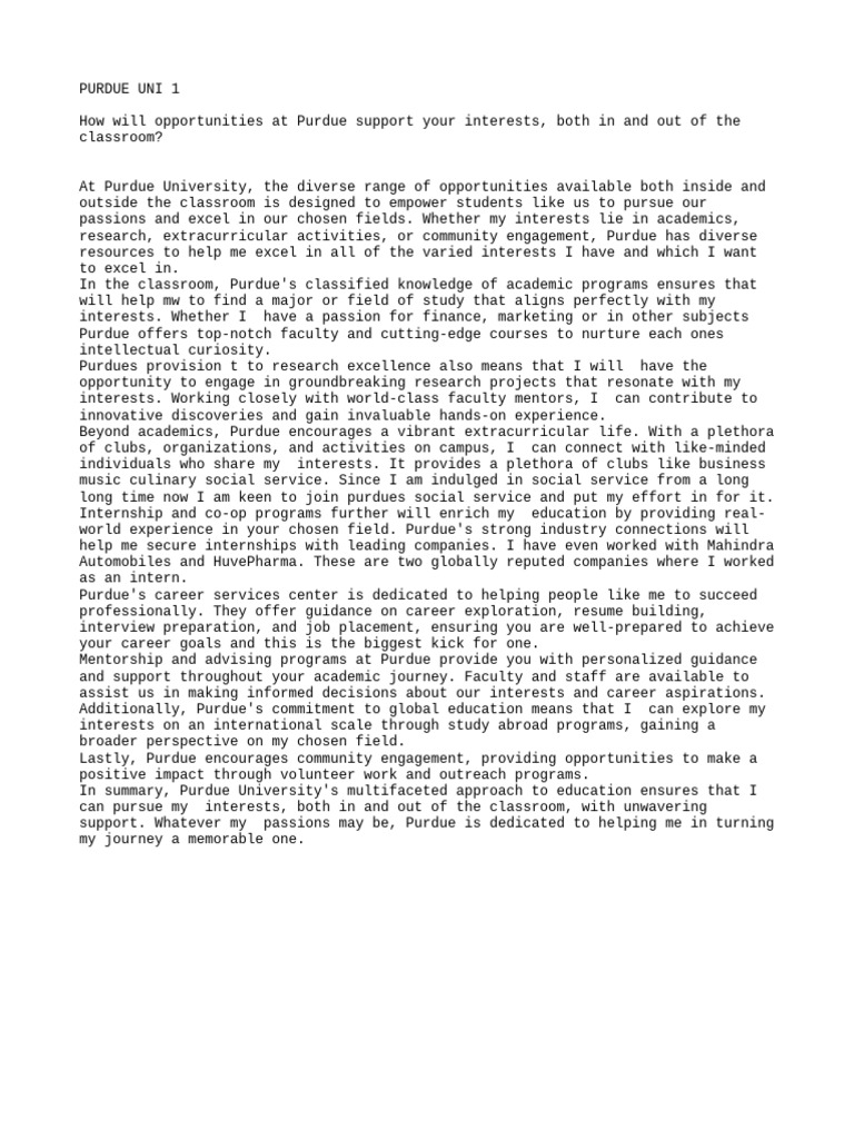 Purdue University 1 | PDF