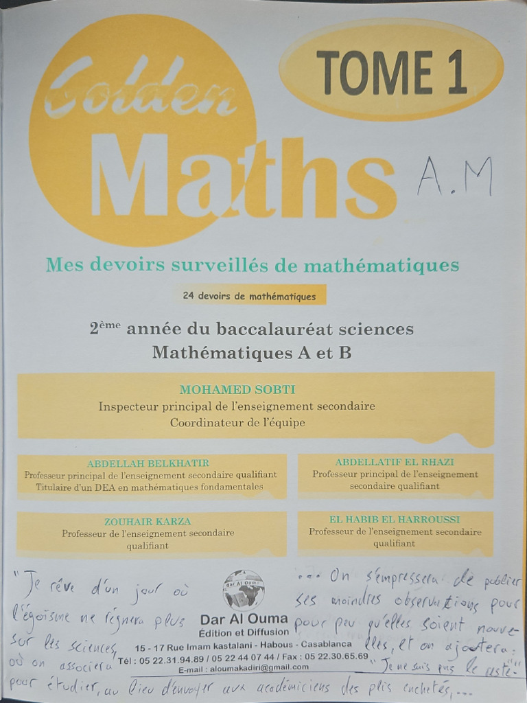 Golden Maths Sujets Tome 1 (N°1-2-3-4) - 1 | PDF