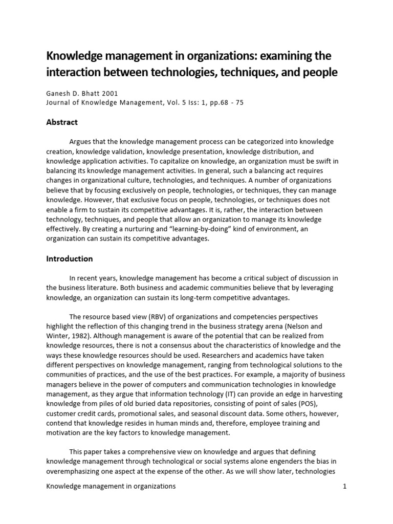 Effective Knowledge Management Strategies | PDF | Knowledge Management | Knowledge