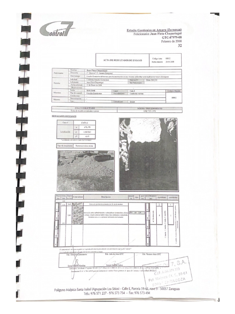 Estudio Geotecnico Unifamiliar | PDF