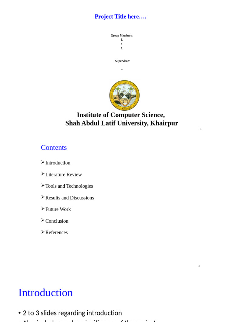 BS Final PPT General Format | PDF