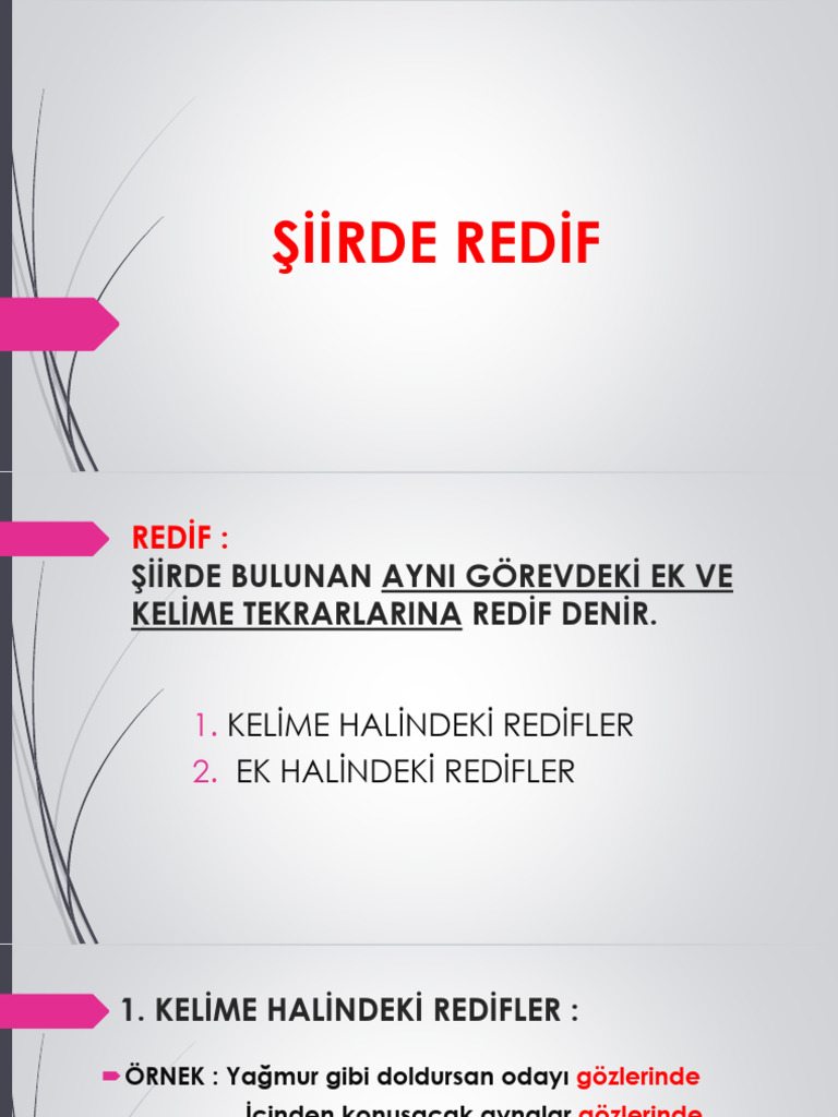 Redif Ve Kafiye - 1 | PDF