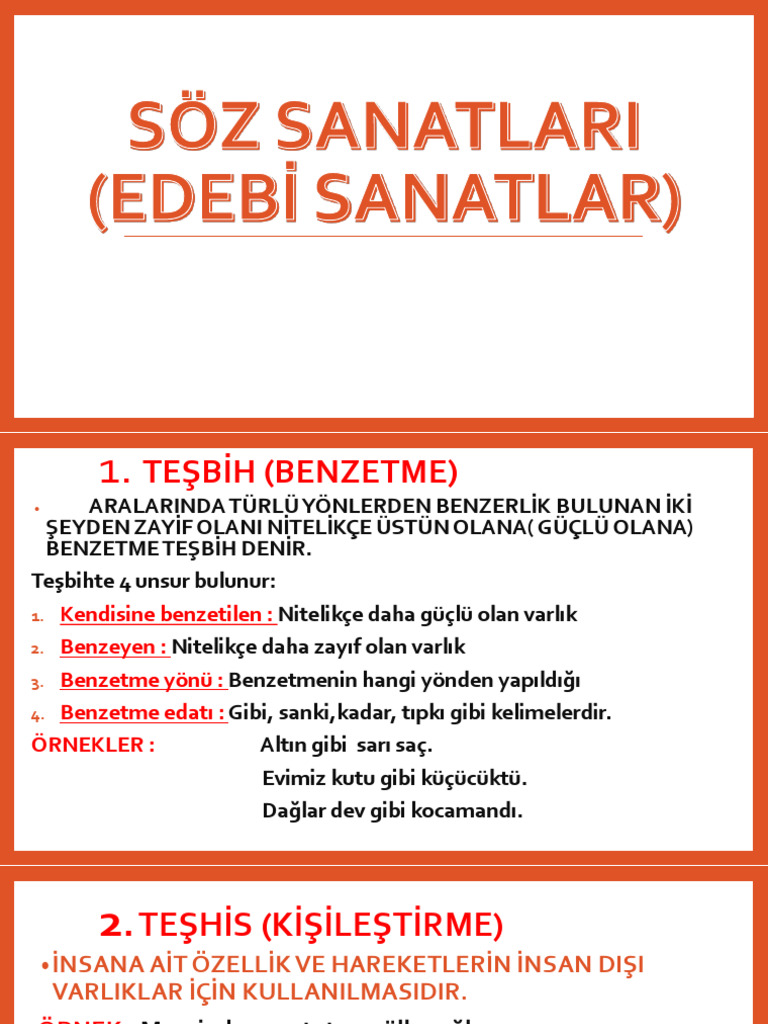 Söz Sanatlari | PDF