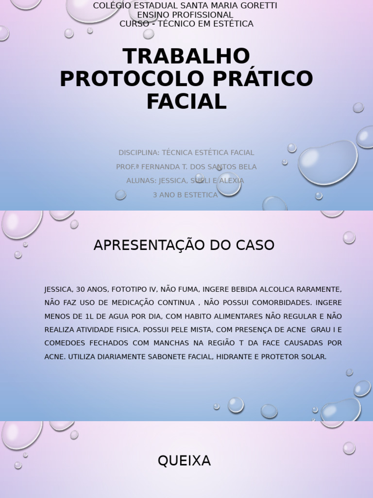 Protocolo Facial Fernanda | PDF