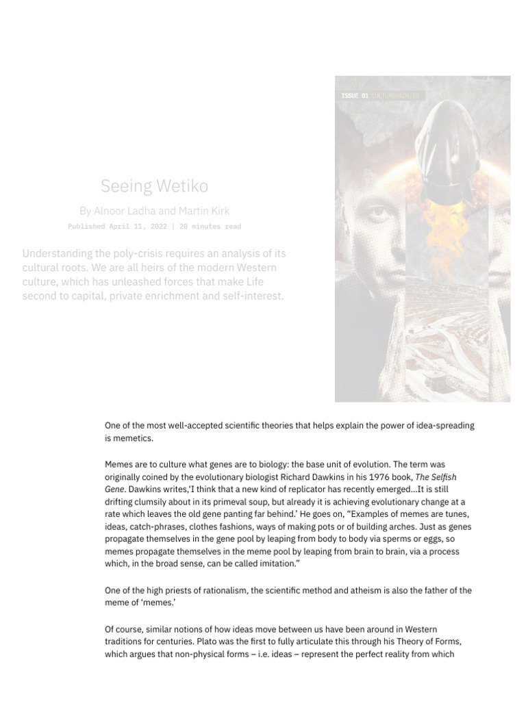 Seeing Wetiko - Culture Hack Labs | PDF | Meme