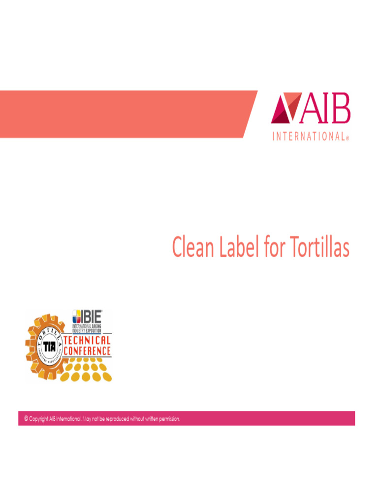 D2-S1 Clean Label Tortillas - LB | PDF | Breads | Fruit Preserves